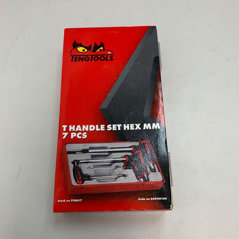 Teng TTHEX7S T-Handled Hexagon (Allen) Key Set in Tool Box Module Tray ...